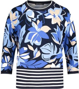Betty Barclay Strickpullover Damen mit Blumenprint (1-tlg)