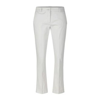 Raffaello Rossi Femme, Pantalons, Blanc, Taille: 44 FR Pantalon évasé avec détail bouton