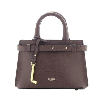 Lancel Sac &agrave; main Faubourg Trap&egrave;ze - Femme - Sacs - Brun - Taille: ONE Size