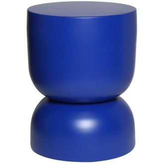 Sweeek Table dappoint. bout de canapé. table de chevet en métal. bleu Madi Ø32 x H 42cm