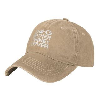 Generic M&egrave;re De Chien Amatrice De Vin Femme Homme Trucker Caps Classic Hip-Hop Cap L&eacute;ger Chapeau De Cowboy pour Sport Tennis Golf