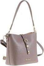 Pierre Cardin Sac &agrave; bandouli&egrave;re pour femme en cuir v&eacute;ritable Made in Italy 22x19,5x10,5 cm 1991, taupe, Taille unique