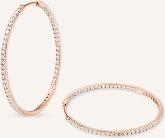 VEYNOU Veynou Creolen Cleo Big Aus 14 Karat Roségold Mit Diamanten rosegold