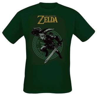 The Legend of Zelda Link M&auml;nner T-Shirt gr&uuml;n XXL 100% Baumwolle Fan-Merch, Gaming, Hyrule, Triforce