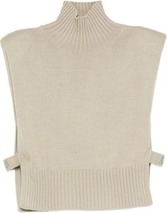 Patrizia Pepe Femme, Pulls, Beige, Taille: 36 FR Col roul&eacute;s