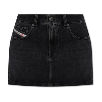 Diesel De-Ron Rock - - Skirts - Damen - Schwarzk - W28