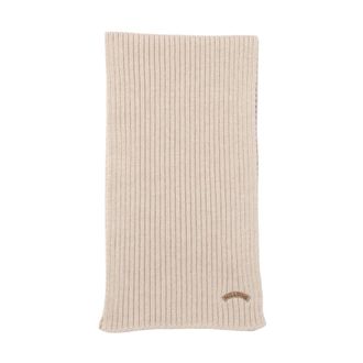 Paul & Shark Homme, Accessoires, Beige, Taille: ONE Size Écharpe en Coton Côtelé de Luxe