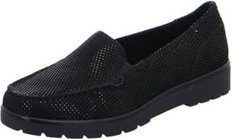 Ara Womens Dallas Moccasin, Noir, 7.5 UK Wide