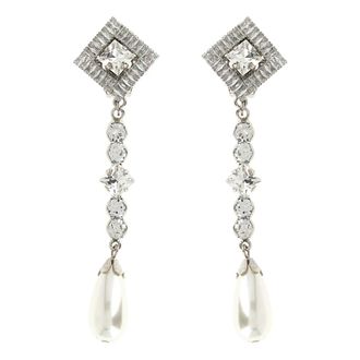 Alessandra Rich H&auml;ngeohrringe - - Accessories - Damen - Grau - ONE SIZE