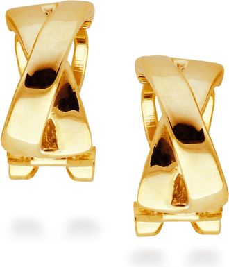 Luxenter Pendientes acabados en oro amarillo de 18K - Reina