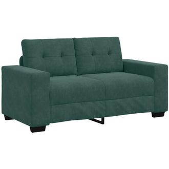 vidaXL Zweisitzer-Sofa Dunkelgr&uuml;n 120 cm Samt Vidaxl