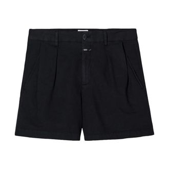 Closed Femme, Shorts, Noir, Taille: W29 Cotton and Linen Shorts