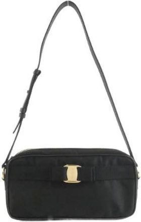 Ferragamo Sac bandouli&egrave;re Pre-owned en nylon - Femme - Pre-owned - Noir - Taille: ONE Size