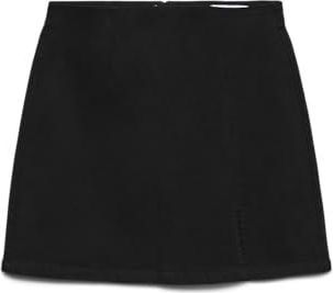 Vero Moda Short Skirt Vmnelly HR DNM Mix Noos Jupe Courte, Noir, XL Femmes