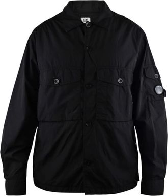 C.P. Company C.p. Company, Homme, Vestes, Noir, Taille: S Chrome-R Overshirt