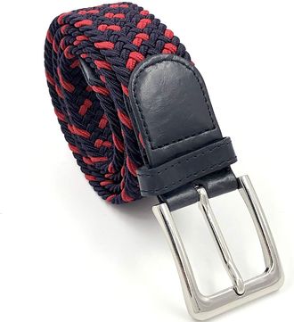 LisaModa Unisex Stretch Flechtg&uuml;rtel in vielen Farben (Mehrfarbig 047, 110-130)