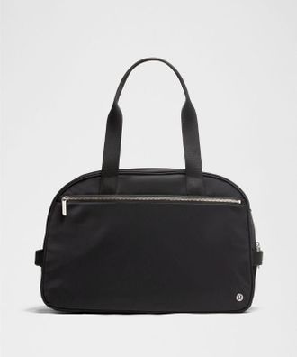 lululemon City Essentials Duffle Bag 28 L - Gr&ouml;&szlig;e 28 l in Black/Silver