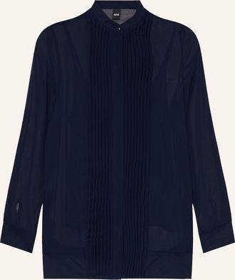 HUGO BOSS Bluse Bonettati blau
