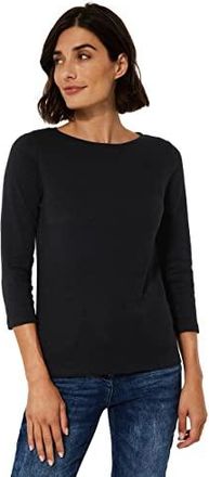 Cecil T-Shirt pour Femme, Noir, XS