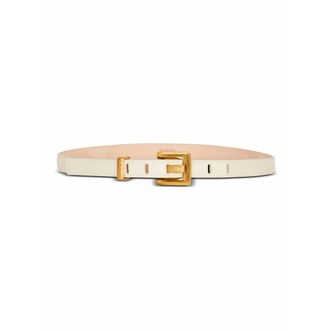 Balmain Femme, Accessoires, Beige, Taille: 90 CM Ceinture Anthem fine en cuir
