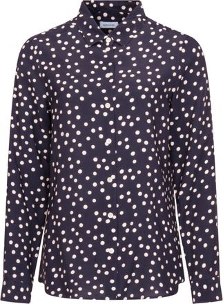 Seidensticker Damen Regular Fit Langarm Bluse, Dunkelblau, 36