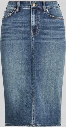 Lauren Ralph Lauren Regular Fit Midi-Rock aus Denim