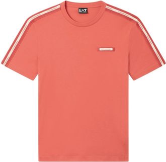 Emporio Armani Emporio Armani Ea7, Homme, Tops, Rouge, Taille: M Logo Series Cotton Crew-Neck T-Shirt
