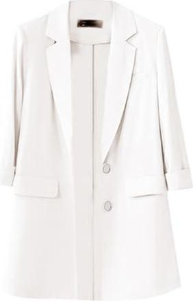 Generic Vestes pour femmes 2026 &agrave; la mode surdimensionn&eacute;es et robe caraco florale en mousseline de soie, blanc, 3XL
