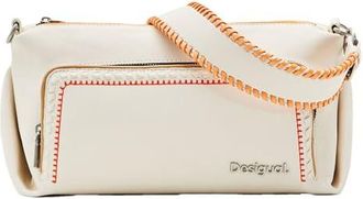 Desigual Prime Urus Maxi Accessories Sac &agrave; main en polyur&eacute;thane pour femme, Blanc