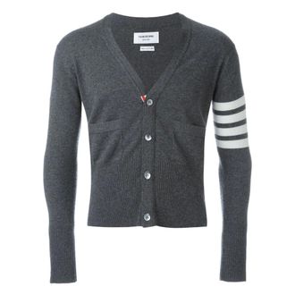 Thom Browne Homme, Pulls, Gris, Taille: 2XL Collection de Pulls &Eacute;l&eacute;gants