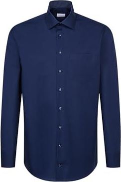 Seidensticker Chemise business homme Seidensticker - coupe classique - sans repassage - col Kent - manches longues - 100 % coton