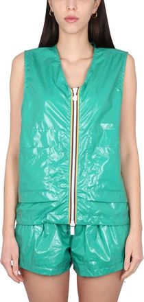 K-Way Femme, Vestes, Vert, Taille: 40 FR Barnel Light Glass Ripstop Vest
