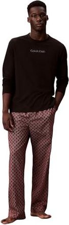 Calvin Klein Ensemble Pyjama Homme Tee Pant Long, Multicolore (Black Top W/Bijou Modern Bijou Mo), M
