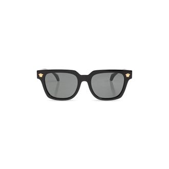 Versace Eckige Sonnenbrille - - Accessories - Herren - Schwarzk - 52 MM
