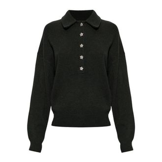 Zadig&Voltaire Cashmere Polo Shirt Soula - - Knitwear - Damen - Gr&uuml;n - M