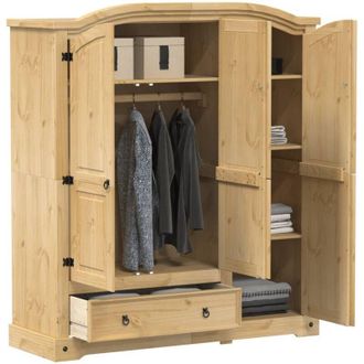 vidaXL Garde-robe Corona 151,5x52x170 cm bois de pin massif