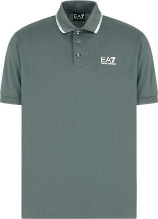 Emporio Armani Kurzarm Polo Shirts Kollektion - - Tops - Herren - Gr&uuml;n - S