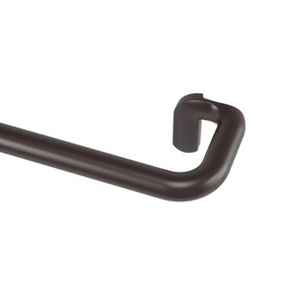 Umbra Twilight Single Curtain Rod Set - Wrap Around Design is Ideal for Blackout or Room Darkening Panels, 28-48, Bronze