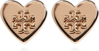 Tory Burch Femme, Accessoires, Jaune, Taille: ONE Size Forget Me Not Heart Stud Earrings