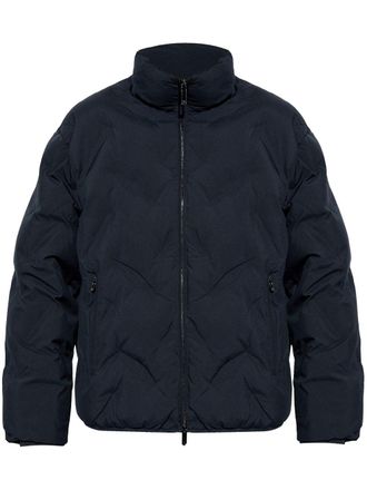 Emporio Armani doudoune &agrave; col montant - Bleu