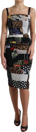 Dolce & Gabbana Patchwork-Print-Jersey-Kleid