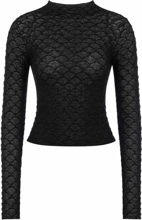 Lanvin Pull Col Roul&eacute; - Noir