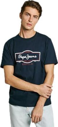 Pepe Jeans London Daxton Tee T-Shirt, Bleu (Bleu dulwich), XL Homme