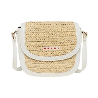 Marni Raffia-Effekt Smile Bag - - Bags - Damen - Beige - ONE SIZE