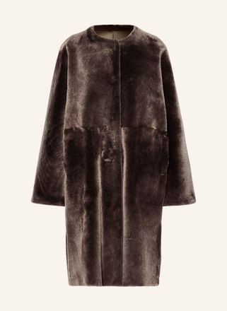 Manzoni24 Manzoni 24 Mantel Zum Wenden braun