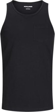 Jack & Jones Tanktop Débardeur Jjjake Tampa Pocket Slub, Noir, M Hommes