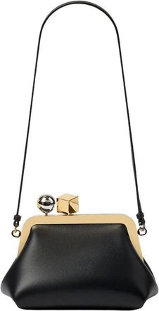 Jacquemus Hobo Bags - Nappa Leather Handbag With Contrasting Rond-Carr&eacute; - Gr. unisize - in Schwarz - f&uuml;r Damen
