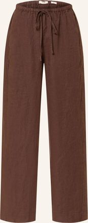 Yerse Yerse Leinen-Culotte Rita braun