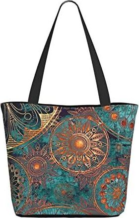 AOOEDM Mod&egrave;le de sac &agrave; provisions Mandala pour femme 33 x 28 x 17 cm. Le cadeau parfait pour la Saint-Valentin. Cest de la Saint-Valentin pour maman, fille, 