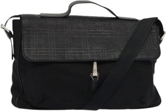 Burberry unisex, Pre-owned, Noir, Taille: ONE Size Sac Bandoulière Vintage en Nylon Pre-owned